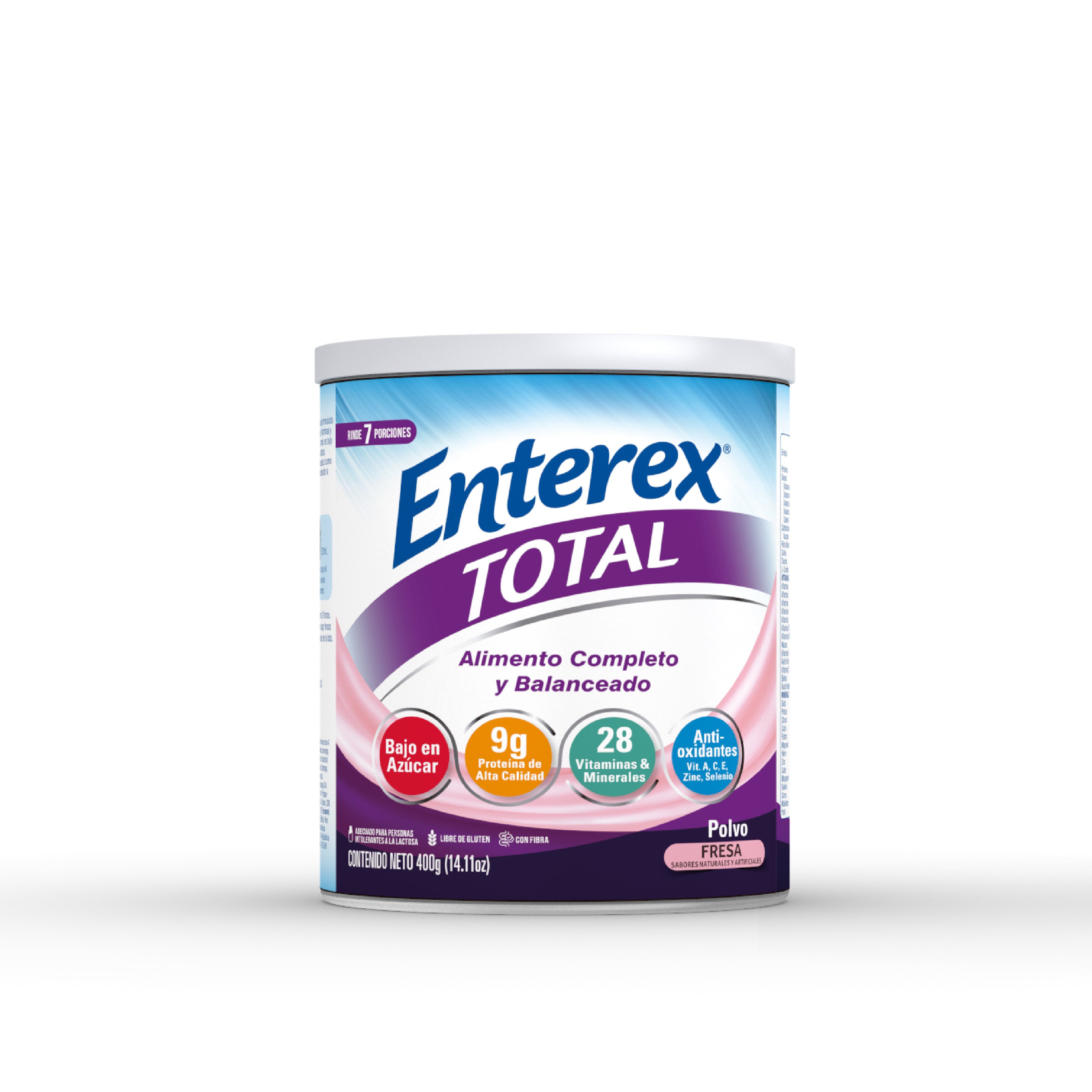 ENTEREX TOTAL SABOR FRESA EN POLVO 400G – MultiDespensa Panamá